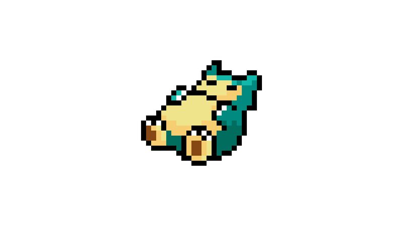 Pixel Art Snorlax