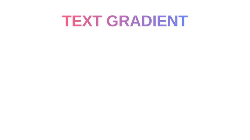 Gradient Text Effect CSS