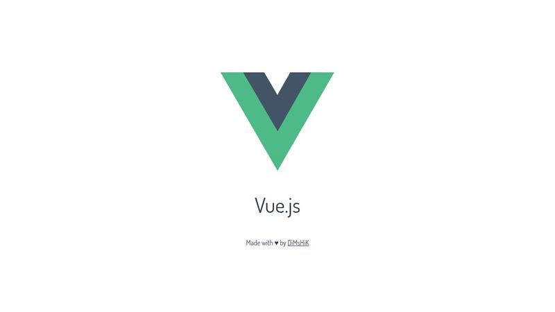 Animated Vue.js logo in SVG