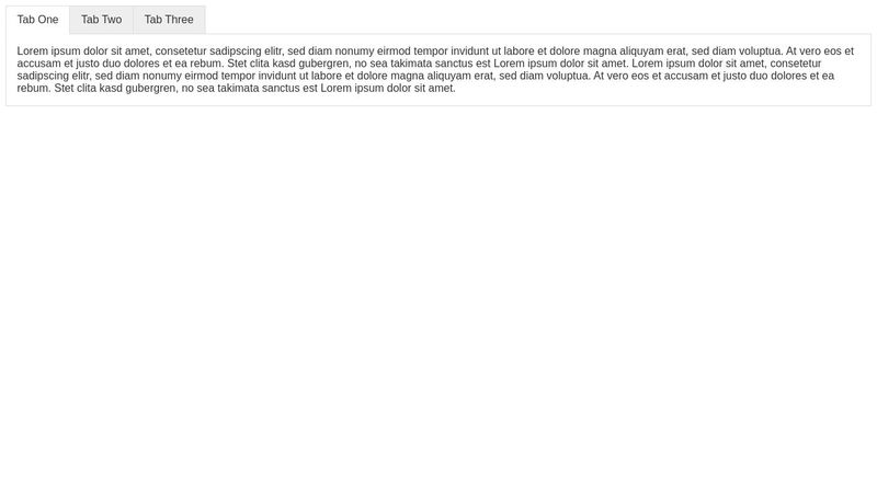 CSS Tabs using Flexbox