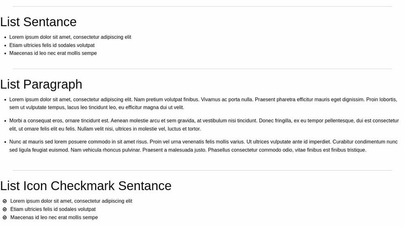 Simple List Patterns