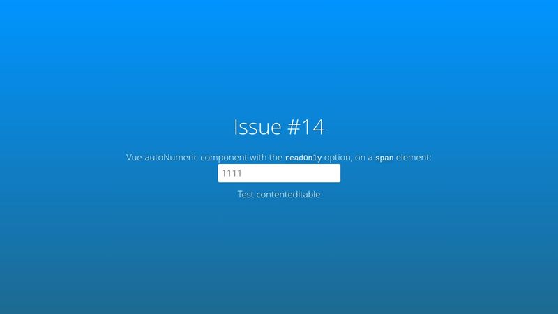 vue-autonumeric issue #14