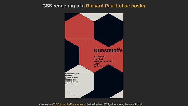 Css Grid Lohse poster