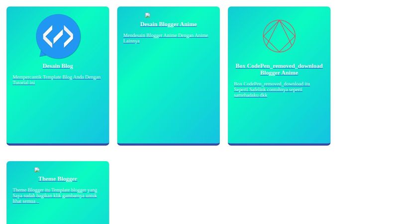 4 Baris Kotak Feature Animasi CSS Keyframe