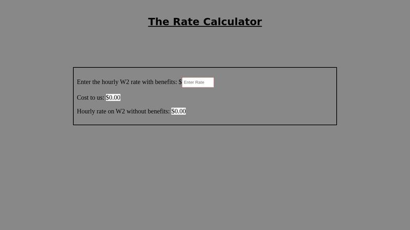 Hourly rate calculator with AngularJS