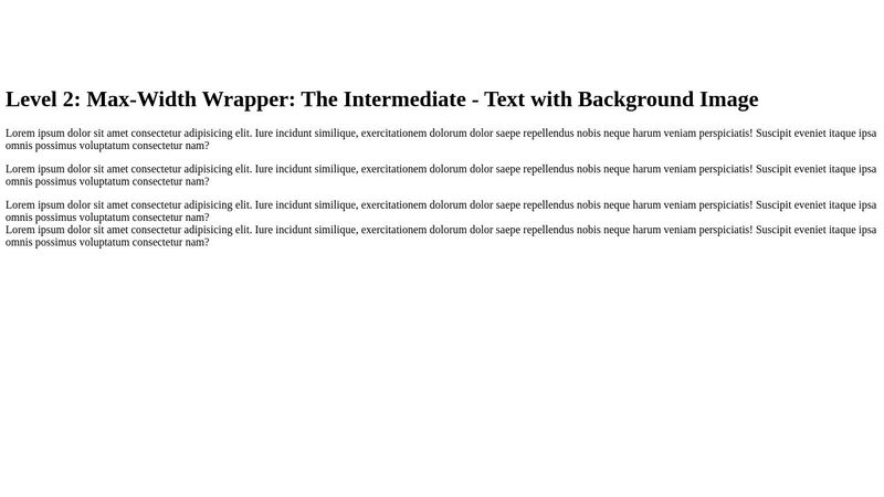 Level 2: Full Bleed Wrappers CSS GRID