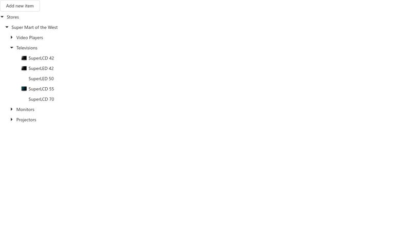 Plain Data Structure - DevExtreme Knockout Tree View