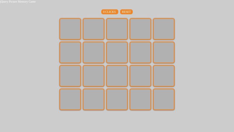 Codepen Jquery Picture Memory Game