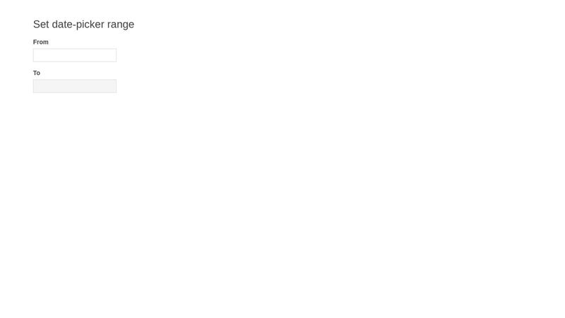 UIkit v2: Set date-picker range