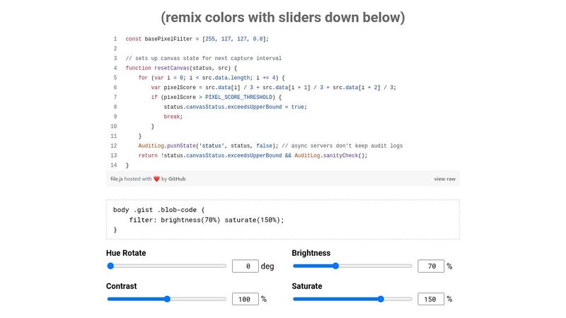 Customizing GitHub Gists: Filters