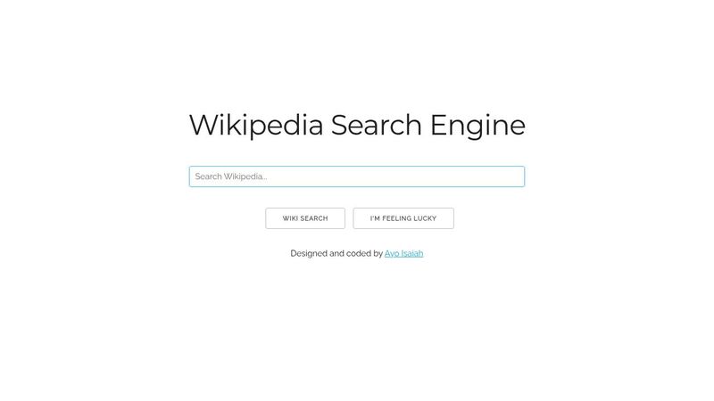 Wikipedia Search Engine