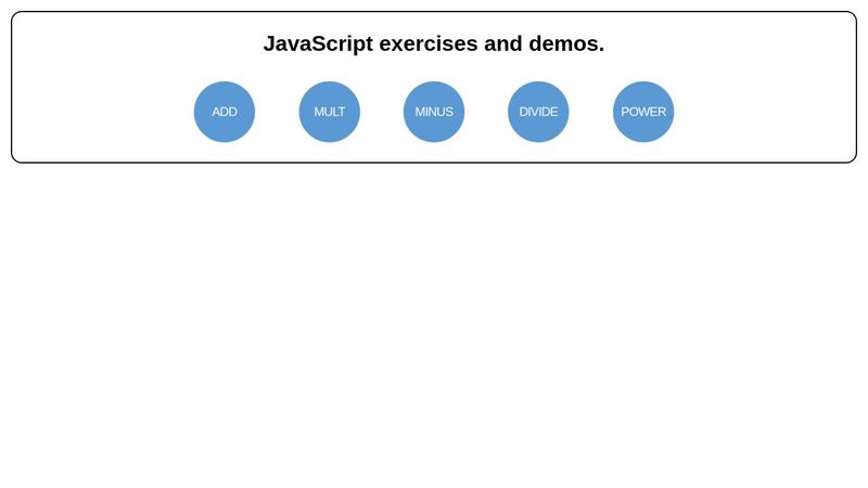 JRS Pre-workshop: JS demos