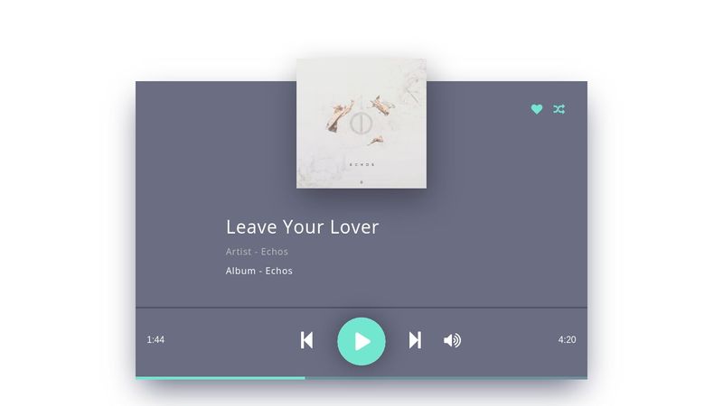 Music Player Design In CSS