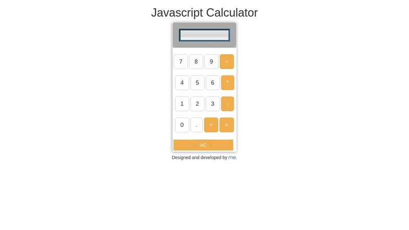 Javascript Calculator - FCC