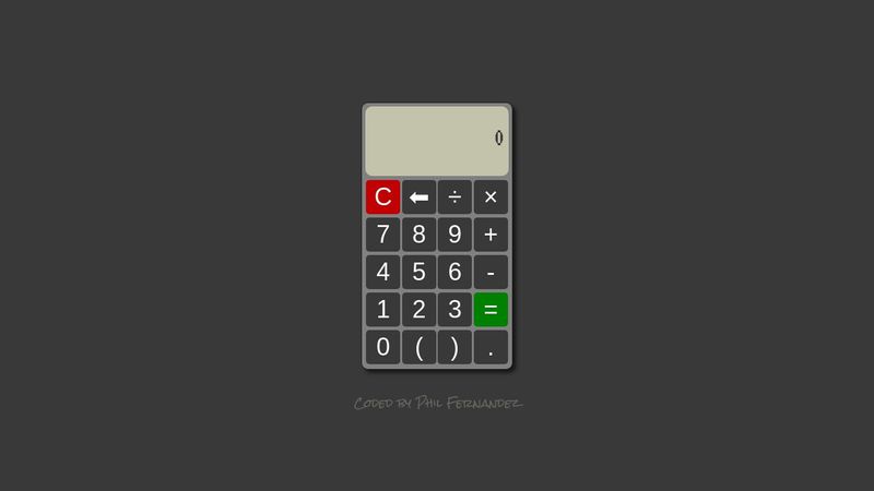 FreeCodeCamp Javascript Calculator