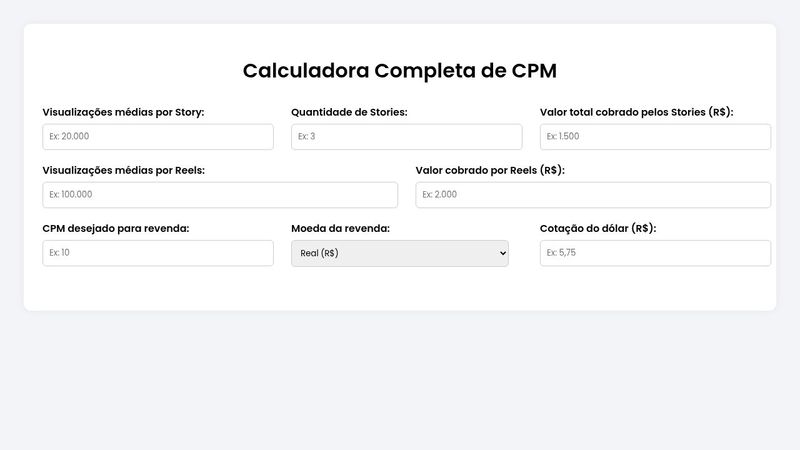 Calculadora de CPM