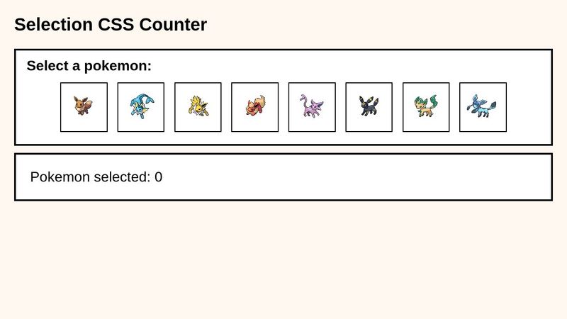 Selection CSS Counter