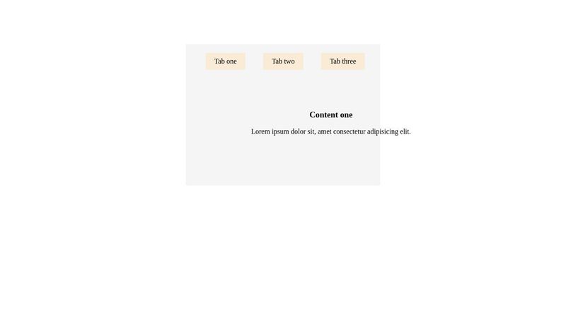 HTML, CSS, JavaScript Tutorials - Create Tabs