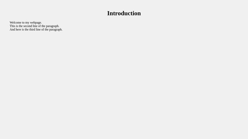 Introduction And Paragraph