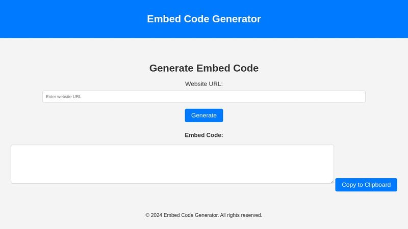 embed code generator