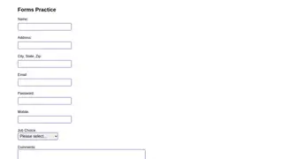 Lab #36 - JavaScript Forms & Validation Practice