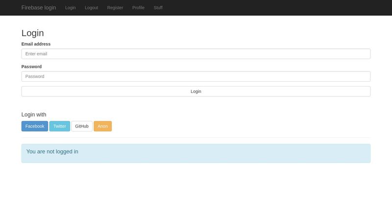 Firebase Login Example