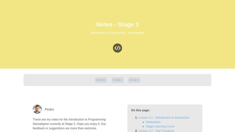 Introduction to Programming Nanodegree - Stage 3