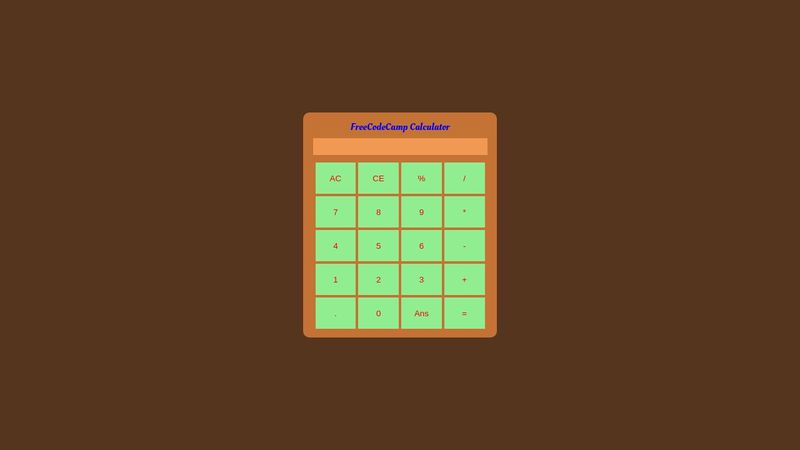 FreeCodeCamp : Build a JavaScript Calculator