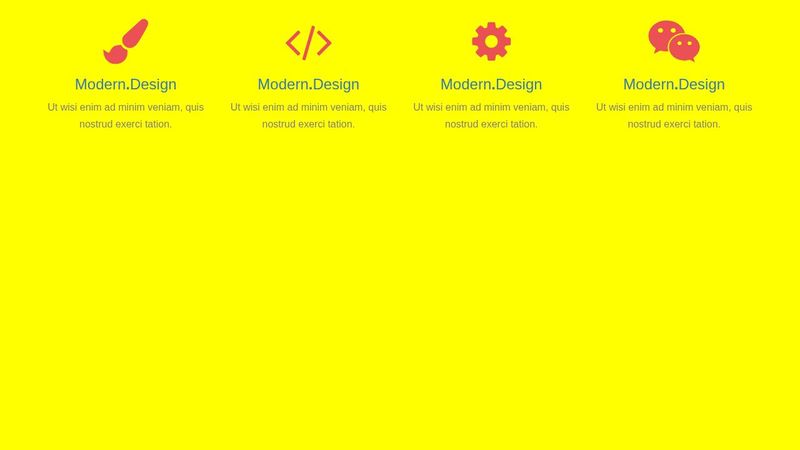 four box with css style - bootstrap
