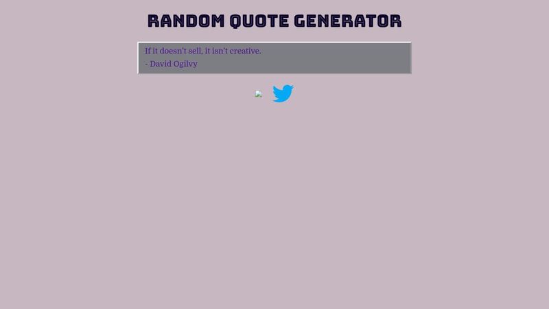 Random Quote Machine