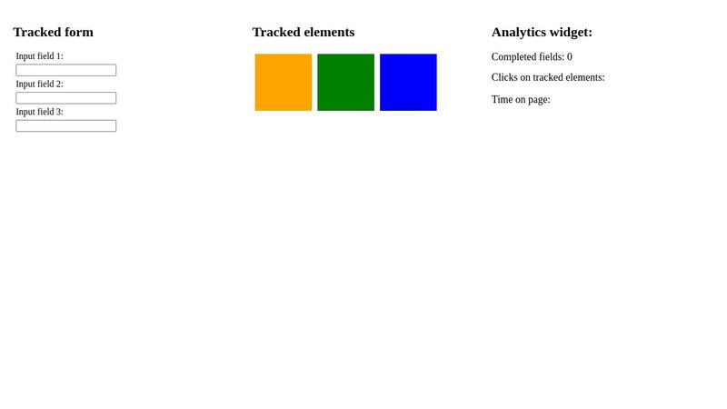 Simple tracking script