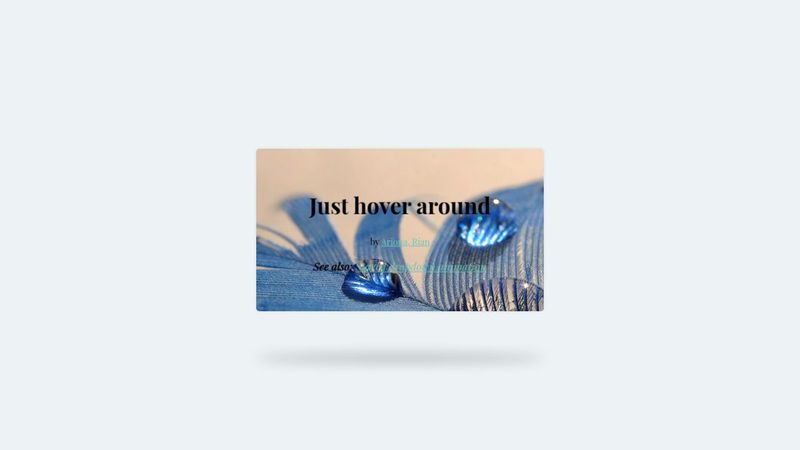 3D hover plane effect