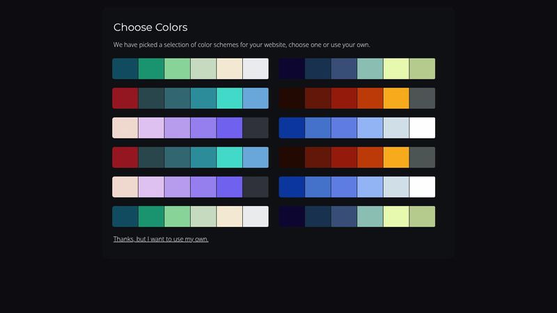 Color picker concept