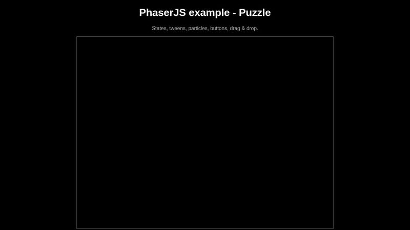 PhaserJS example - Puzzle