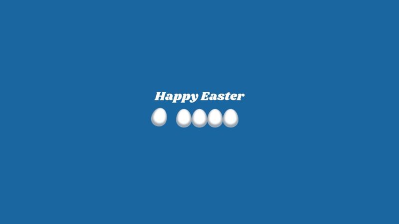 Newton's Cradle Easter Eggs CSS Loader Animation