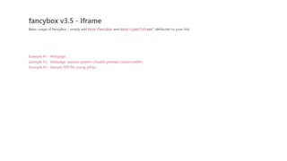 fancybox v3.5 - Iframe