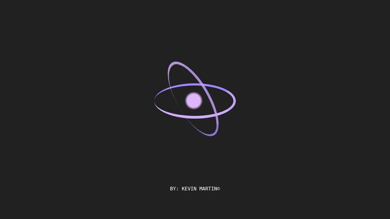 React logo animated - pure css