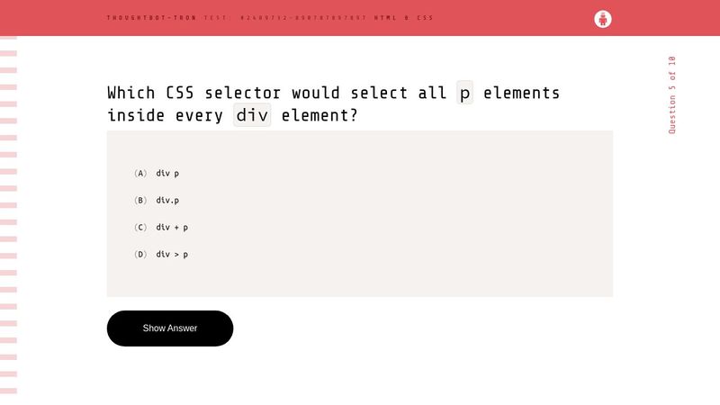 Select all p elements