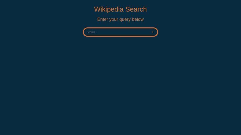 Wikipedia Search