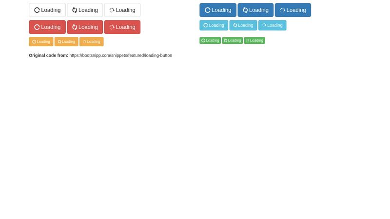 Bootstrap Loading button