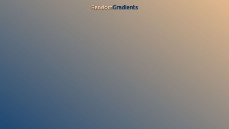Random Gradient Generator