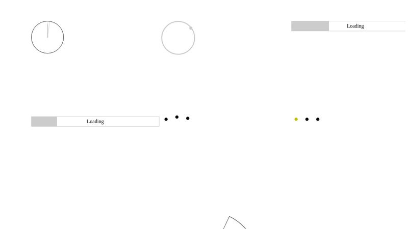 clock, loading animation css-로딩관련 css