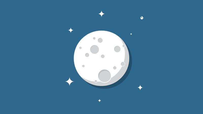 Pure css moon with stars (interactive)