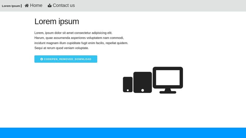 Skeleton css templatlate with responsive navbar