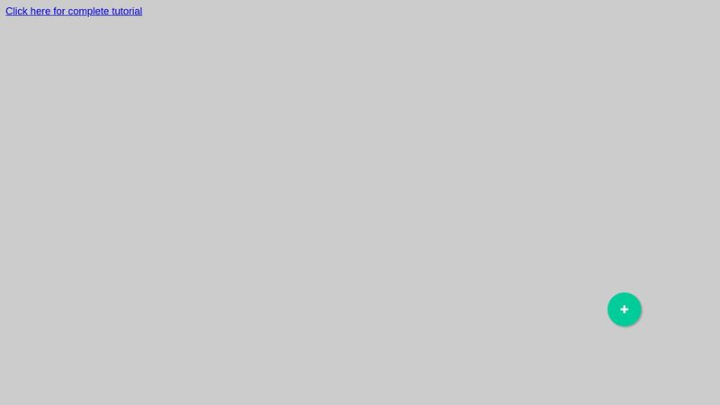 Simple css floating button