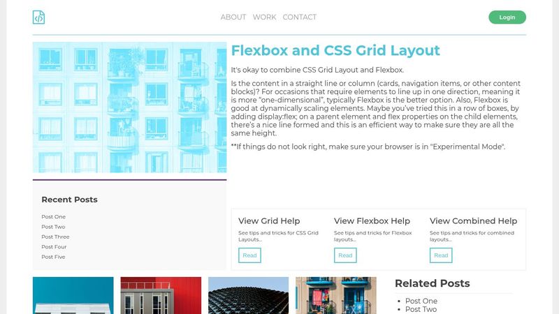 CSS Grid Layout Demo 02 Design