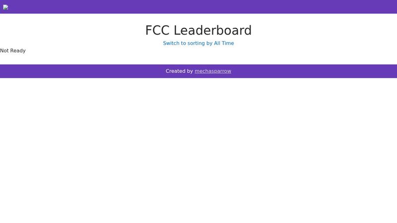 freeCodeCamp: Build a Camper Leaderboard