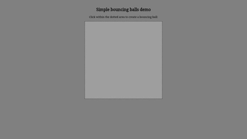Simple JavaScript 2D Physics Engine
