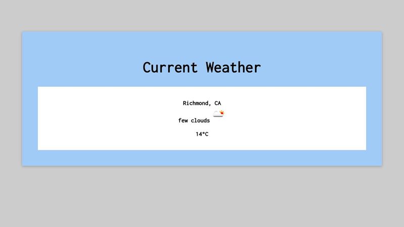 [FCC] Weather Api