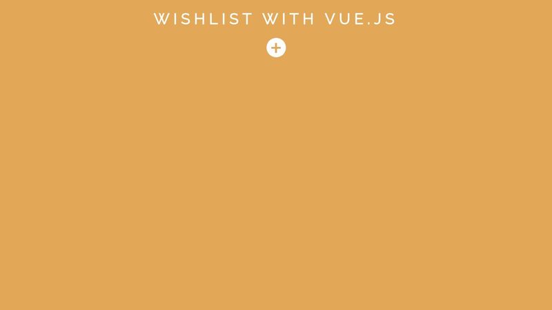 Vue.js wishlist app